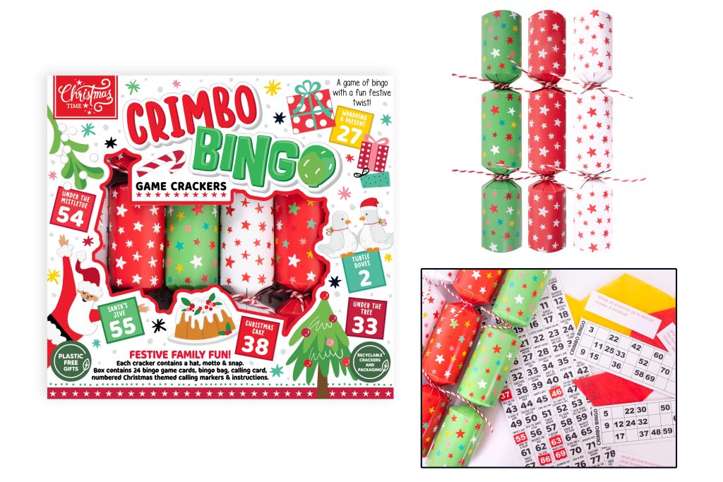Christmas Crackers - Bingo Game Crackers x 6 - Christmas At Altons