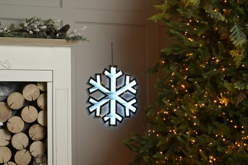 Festive: Infinity Snowflake Light - 40cm - Christmas At Altons